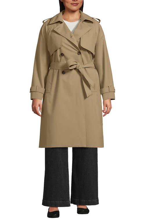 LANDS' END Waterproof Modern Trench Coat